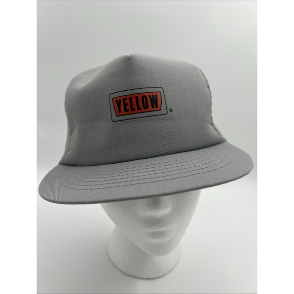 Accessories | Vintage Yellow Freight Trucker Hat Trucking Company Logo ...